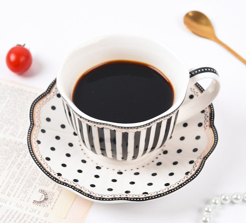 Elegant Modern Ceramic Coffee Cups, Creative Bone China Porcelain Tea ...