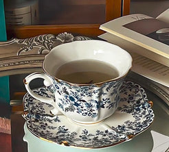 French Style China Porcelain Tea Cup Set, Unique Tea Cup and Saucers ...