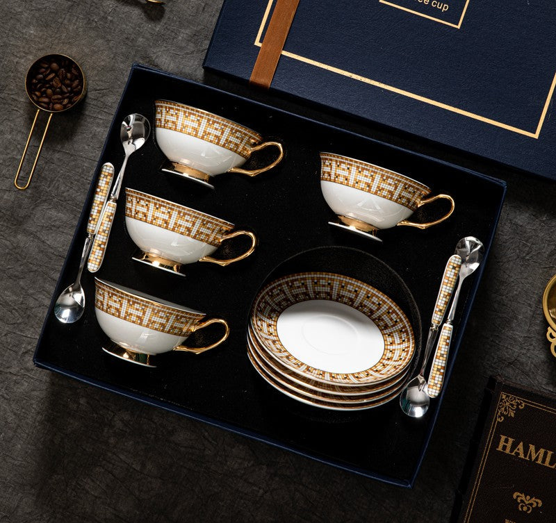 Handmade Elegant British Ceramic Coffee Cups, Unique Tea Cup and Sauce ...
