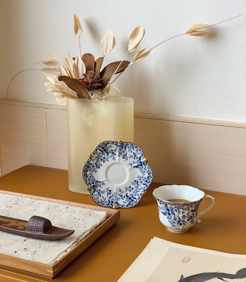 French Style China Porcelain Tea Cup Set, Unique Tea Cup and Saucers ...